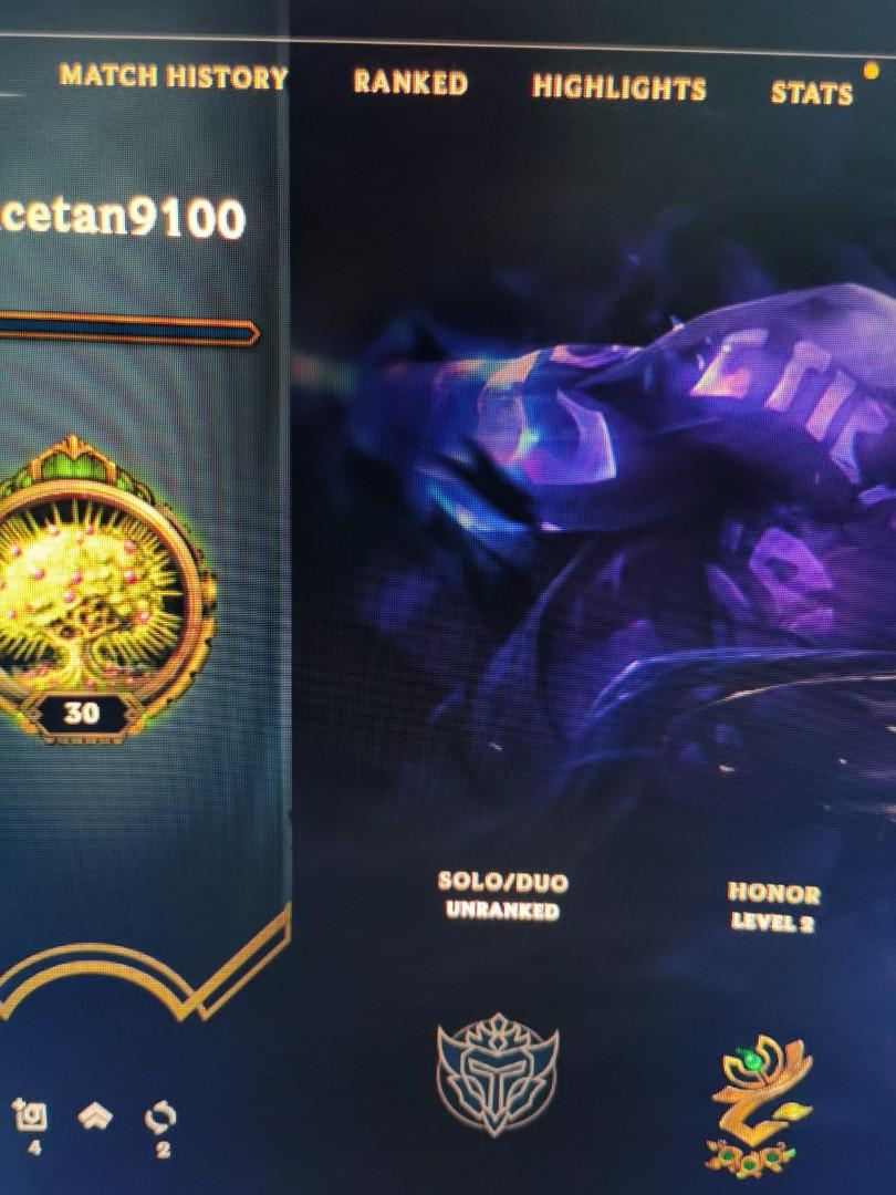 25k be league of legends account legendary skin unrank, Video Gaming ...