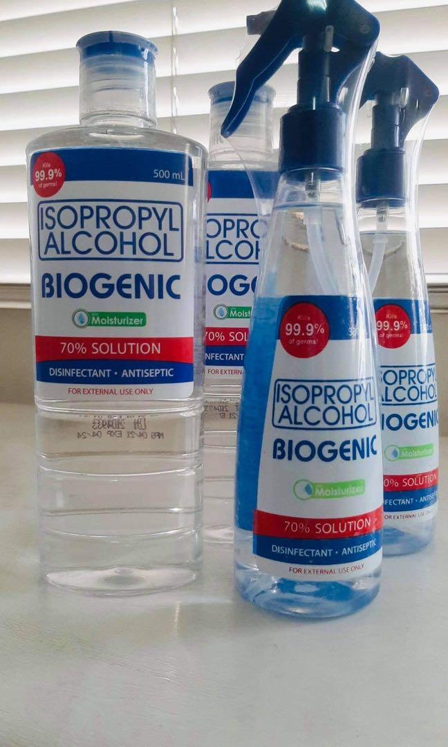 ALCOHOL BIOGENIC 70% With Moisturizer, Beauty & Personal Care ...