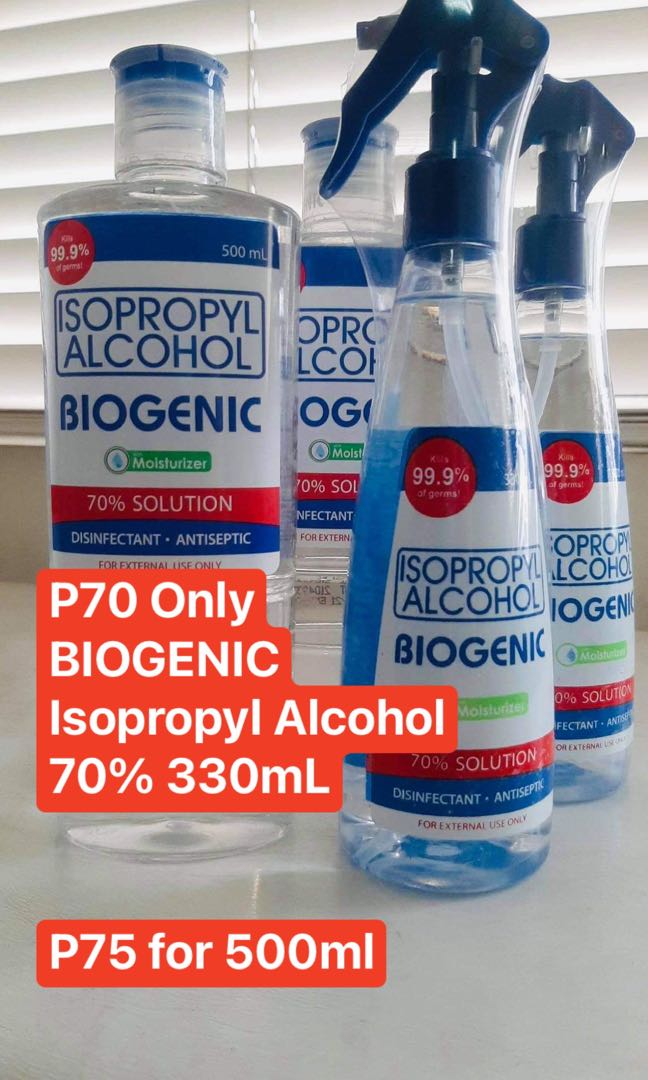 ALCOHOL BIOGENIC 70% With Moisturizer, Beauty & Personal Care ...