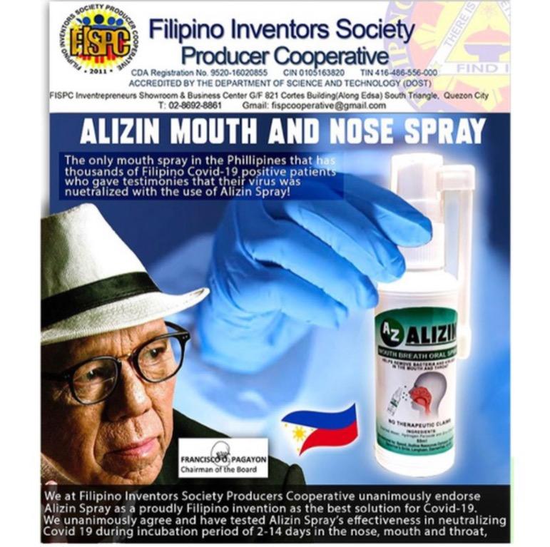 AVISO (ALSO KNOWN AS ALIZIN) ORAL MOUTH SPRAY-FDA APPROVED ( AUTHORIZED ...
