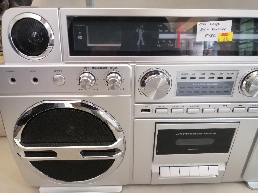 Anko Large Retro Boombox, Audio, Soundbars, Speakers & Amplifiers on ...