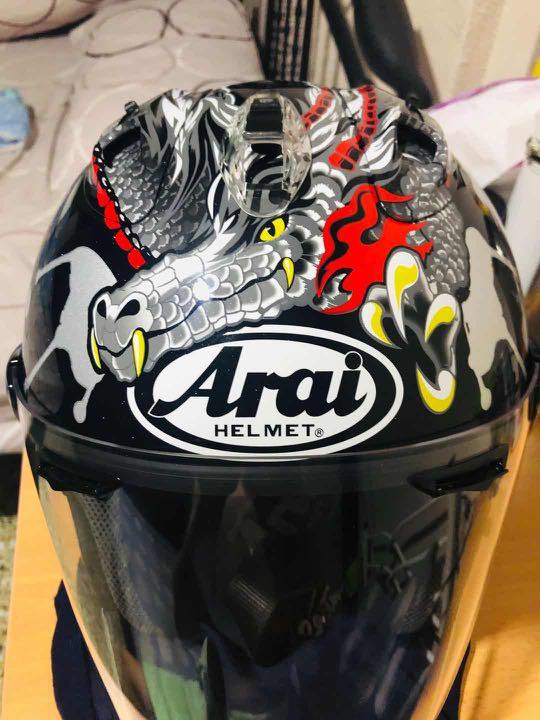 Arai VZ-Ram Dragon with Sena 5s, Motorcycles, Motorcycle Apparel on ...