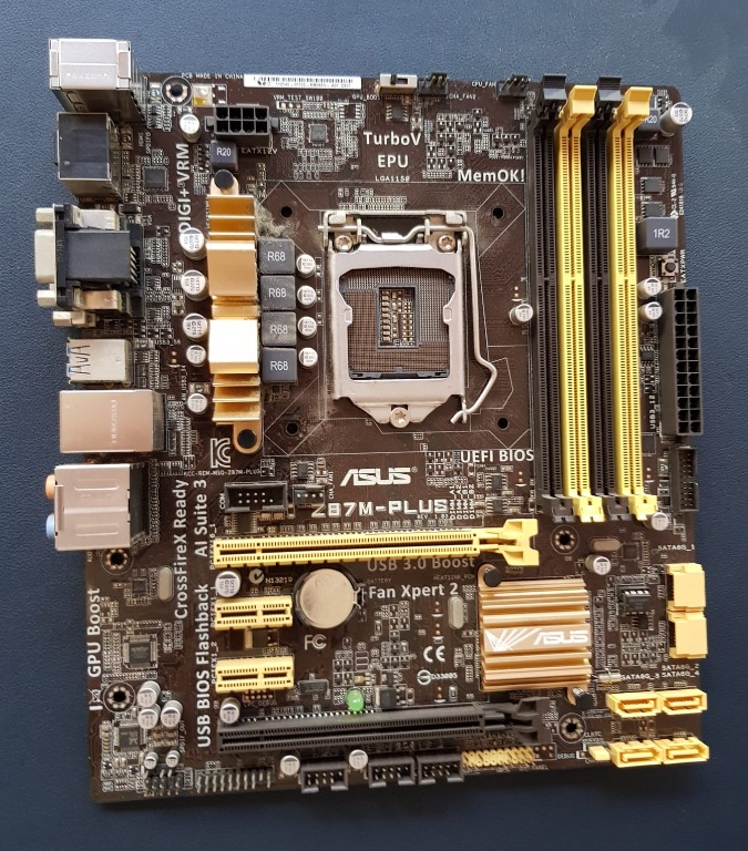 Asus Z87M-Plus Motherboard, Computers & Tech, Desktops on Carousell