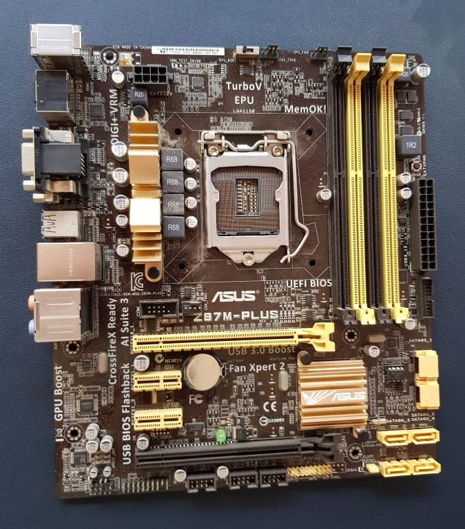 Asus Z87M-Plus Motherboard, Computers & Tech, Desktops on Carousell