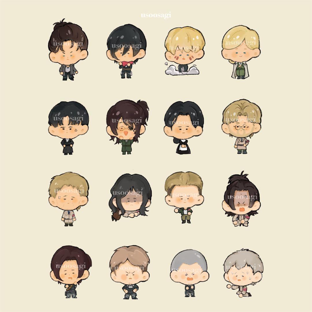 Attack on Titan Shingeki no Kyojin Mini Stickers, Hobbies & Toys ...
