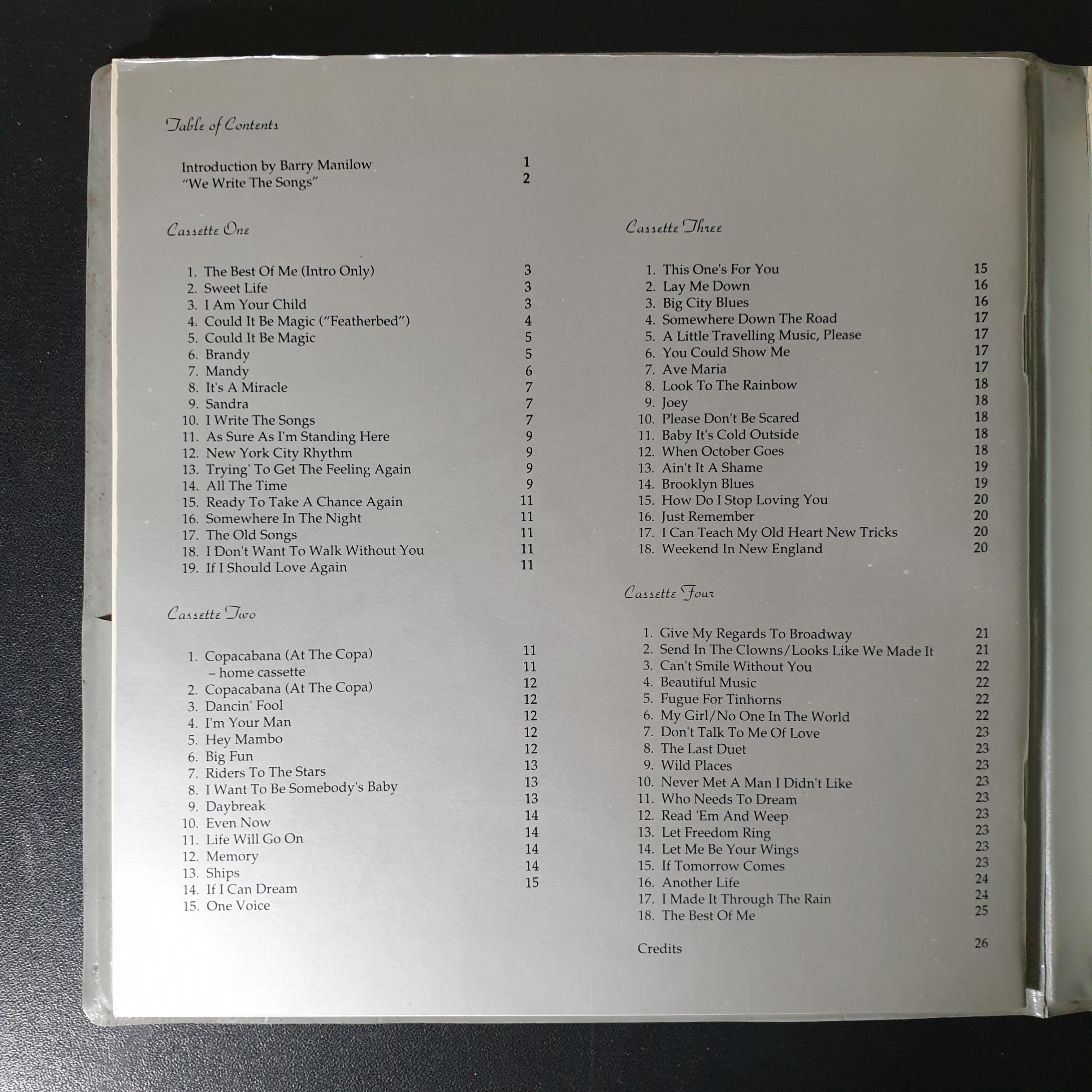 Barry Manilow The Complete Collection (with free concert DVD), Hobbies ...