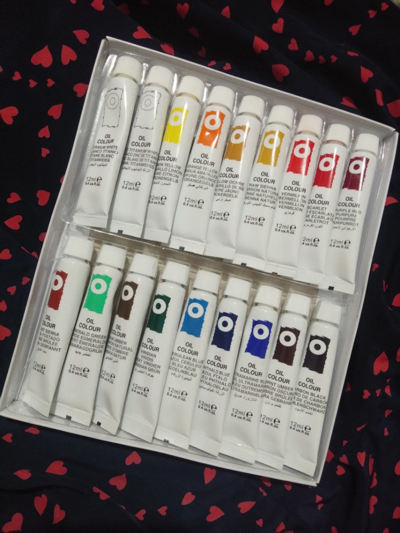 Berkeley Oil Colour Paint Set 18/12ML Tubes, Hobbies & Toys, Stationary ...