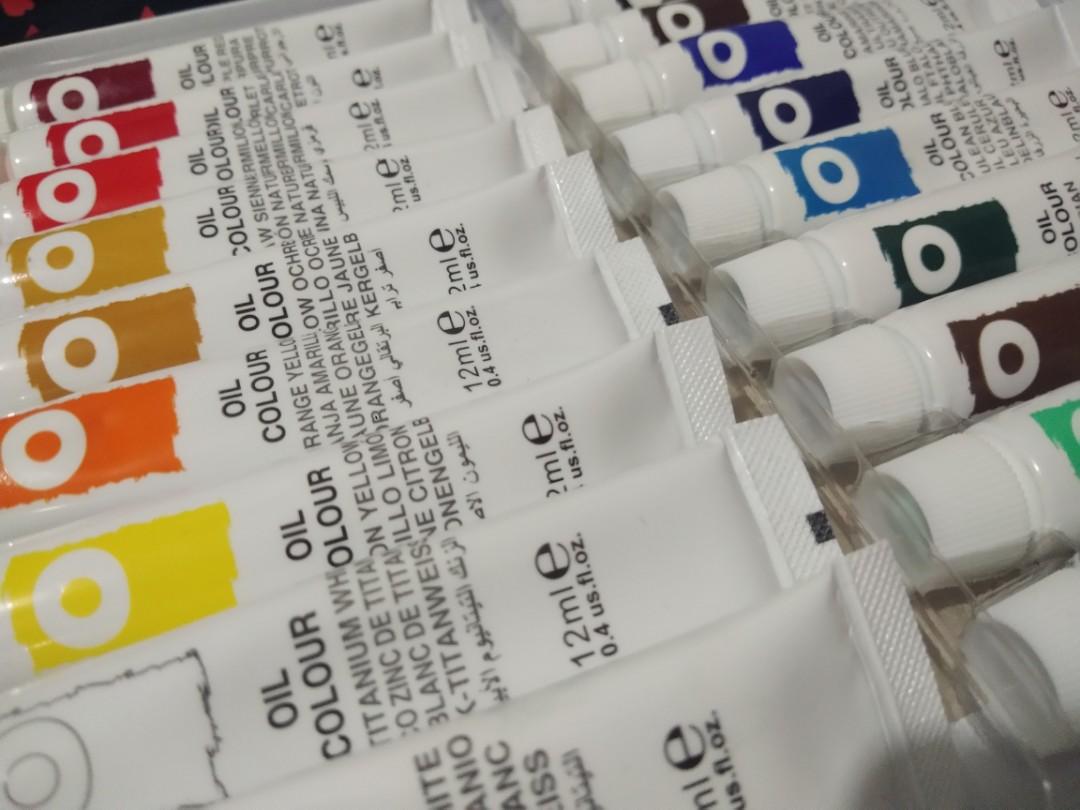 Berkeley Oil Colour Paint Set 18/12ML Tubes, Hobbies & Toys, Stationary ...