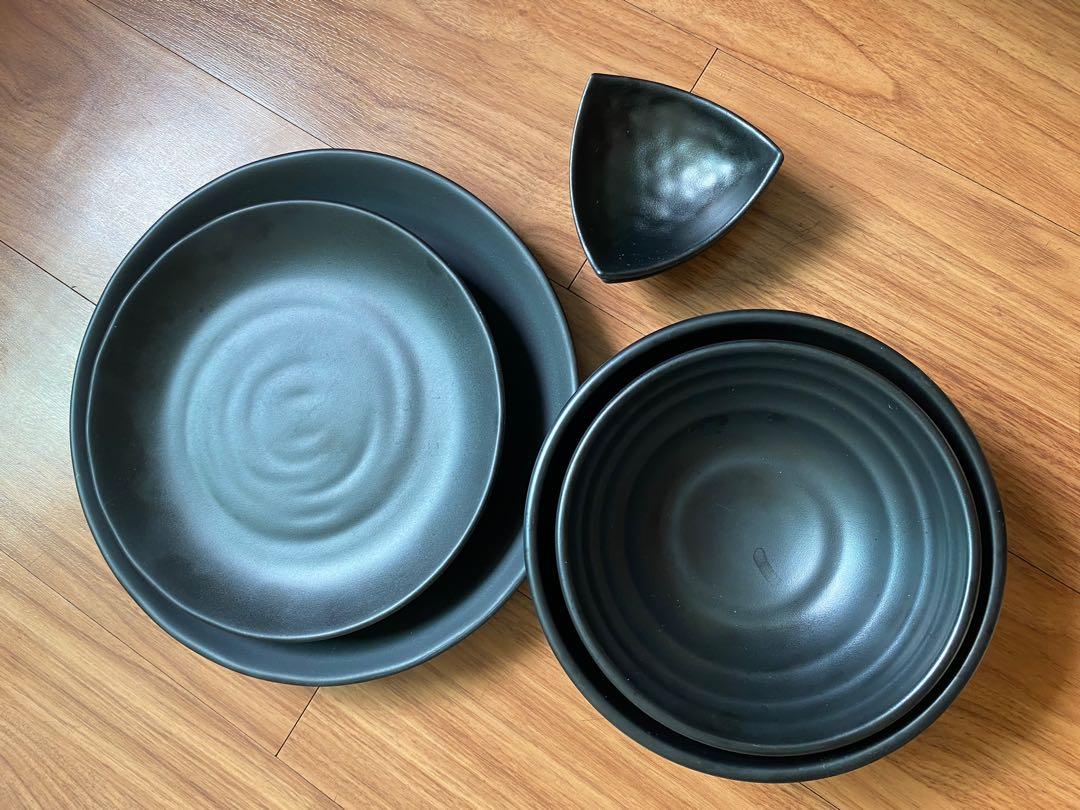 Black Japanese Style Dinnerware set of 8, Furniture & Home Living ...