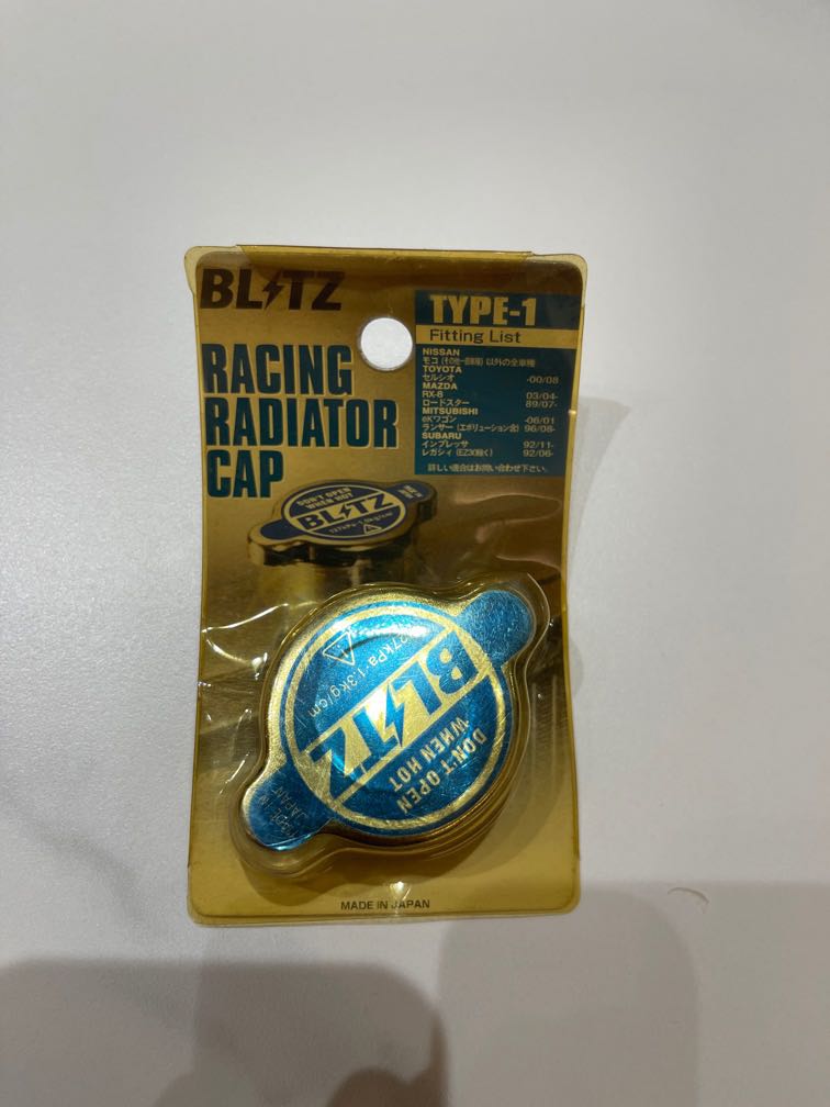 Blitz radiator cap, Car Accessories, Accessories on Carousell