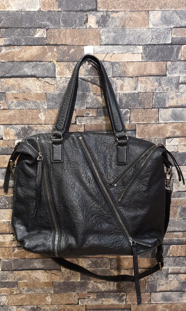 Auth Breal Soft Leather 2 way Bag in Black, Women's Fashion, Bags ...