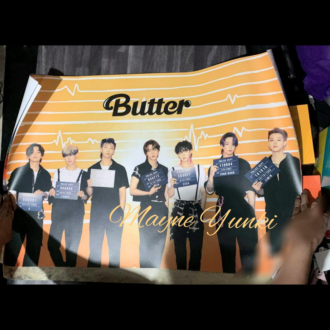 BTS BUTTER POB POSTER OFFICIAL, Hobbies & Toys, Memorabilia ...