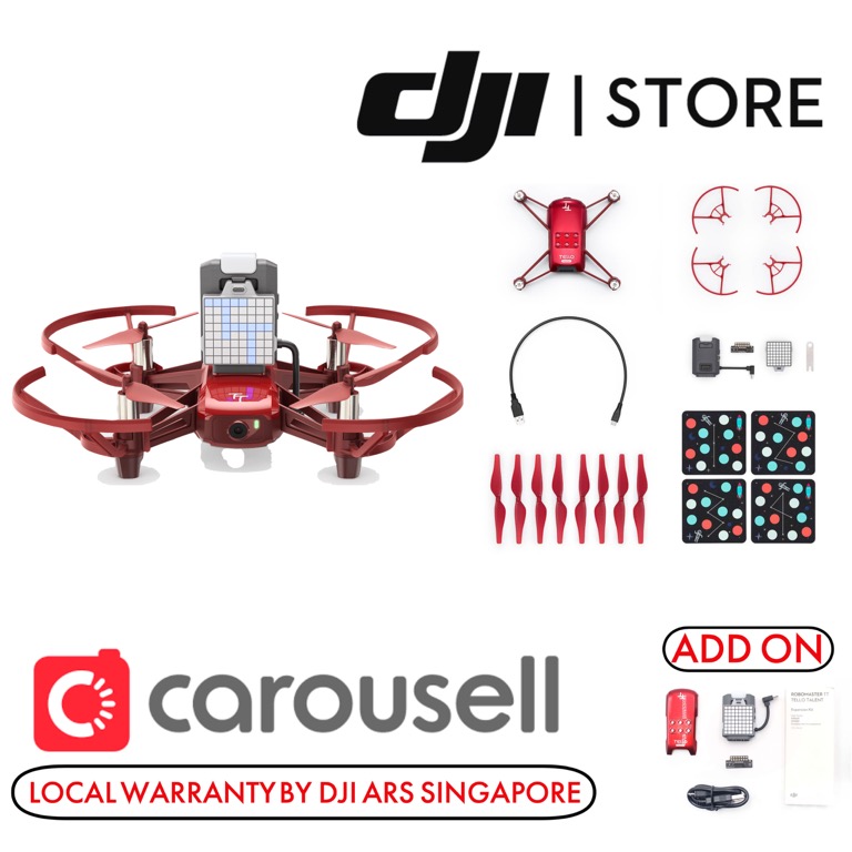 DJI Robomaster TT + Expansion Kit, Photography, Drones on Carousell
