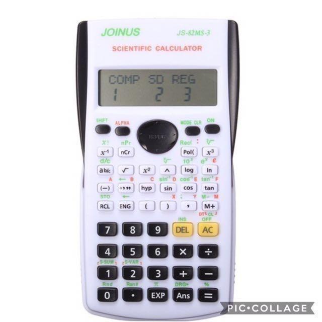 E1143 Joinus JS-82MS-3 Scientific Calculator (BLACK), Computers & Tech ...