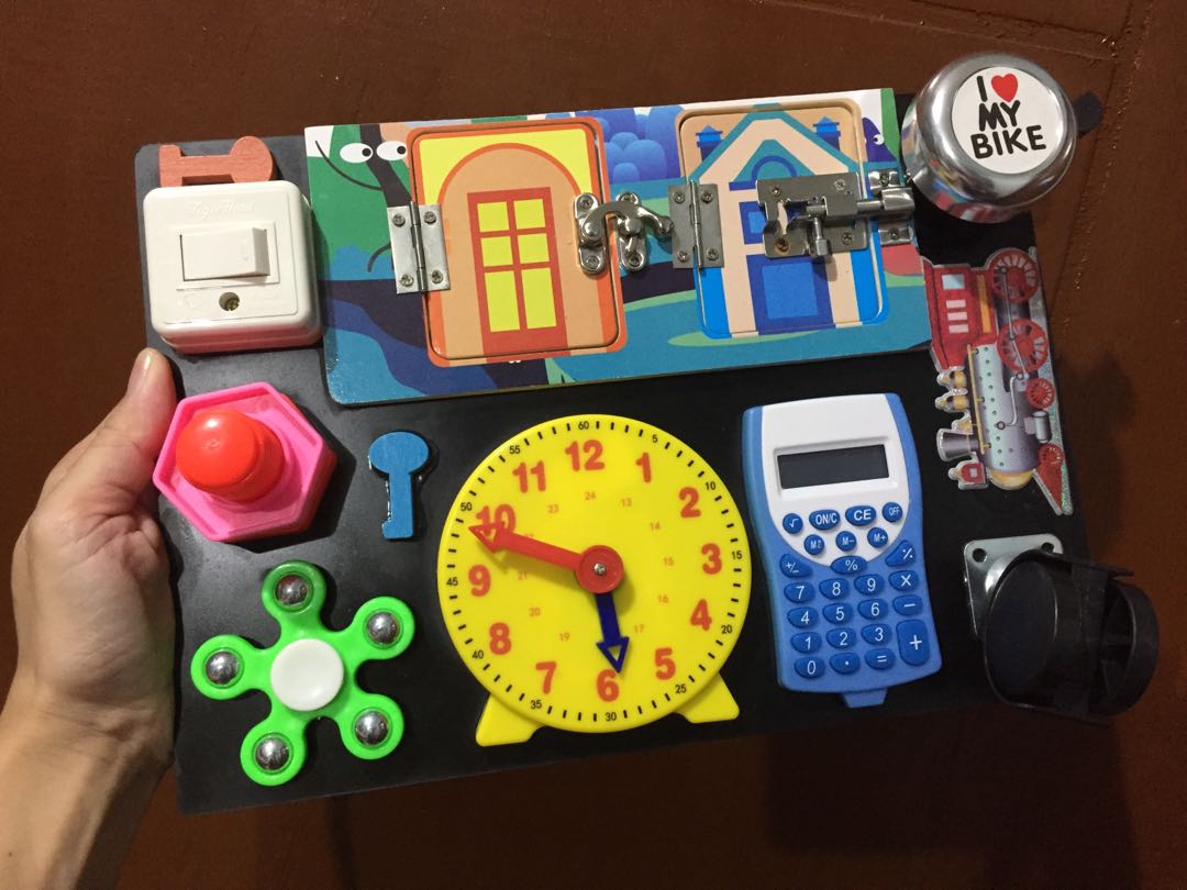 Educational Toy Mini Busy Board Lightweight, Hobbies & Toys, Toys ...
