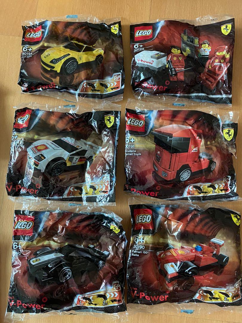 Ferrari Lego unopened complete set 30190 30191 30192 30194 30195 30196 ...