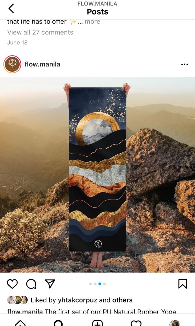 Flow Manila vegan Suede yoga mat, Sports Equipment, Exercise & Fitness ...