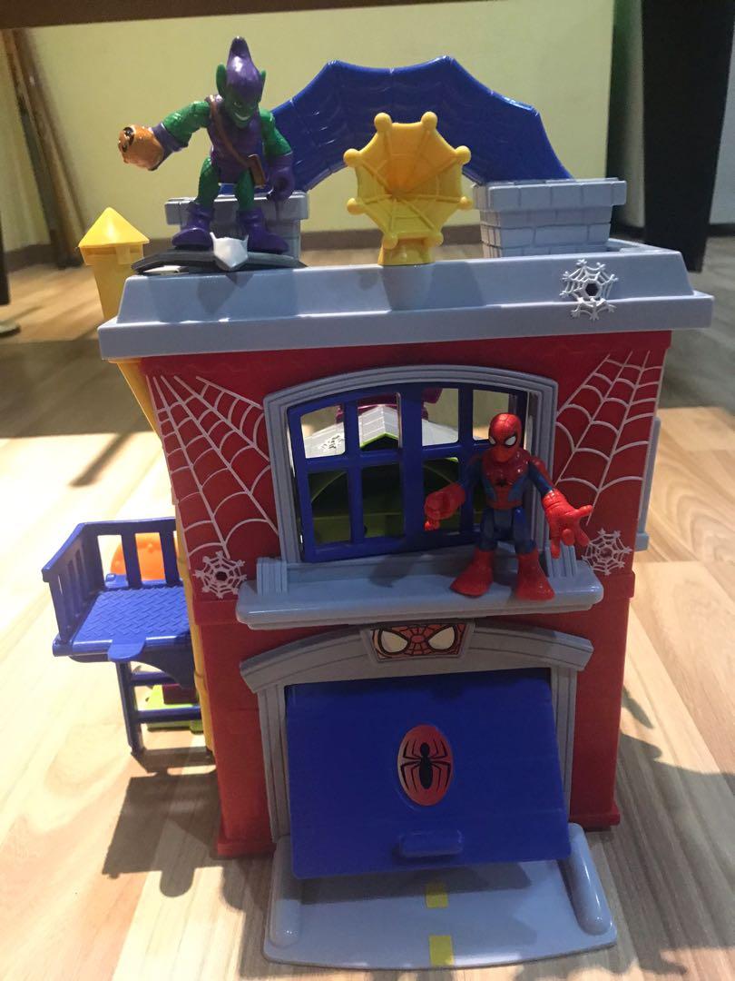 Imaginext Spiderman and Green Goblin play set, Hobbies & Toys, Toys ...