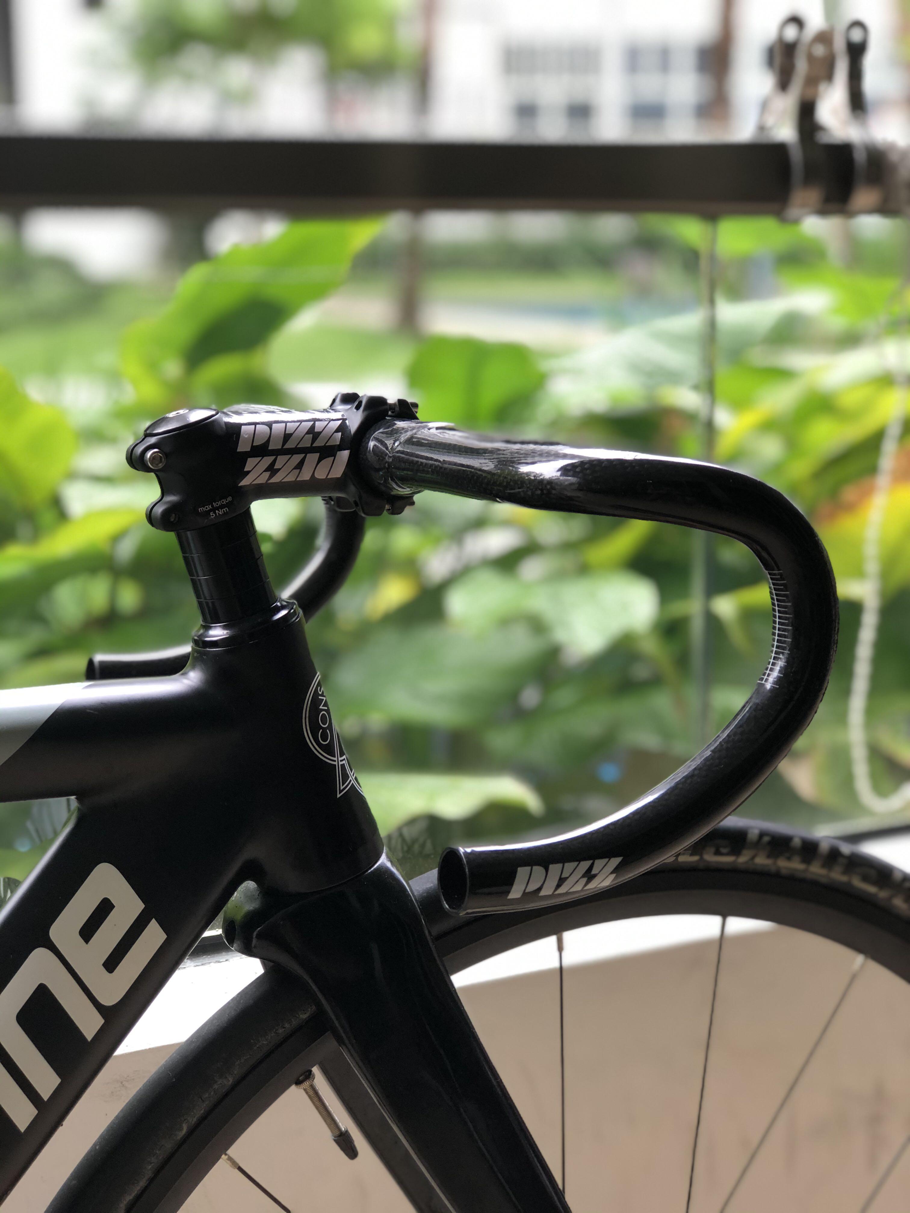 PIZZ Carbon Dropbar Fixed Gear Fixie Singlespeed, Sports Equipment ...