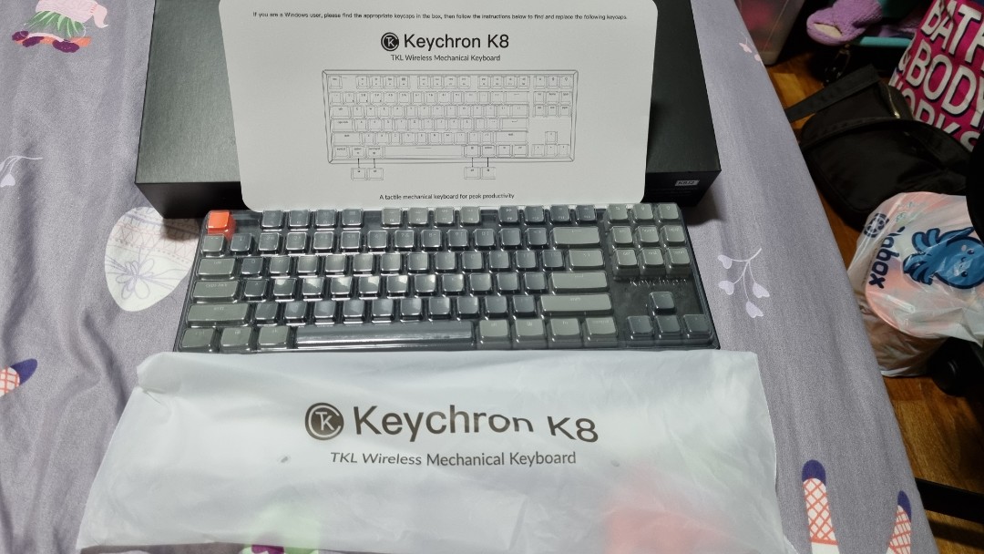 Keychron K8 TKL Aluminium RGB Hotswap Mechanical Keyboard, Computers ...