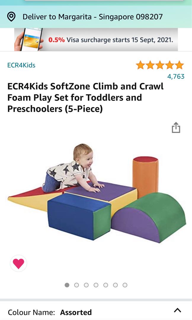 Kids Gym Blocks, Hobbies & Toys, Toys & Games on Carousell