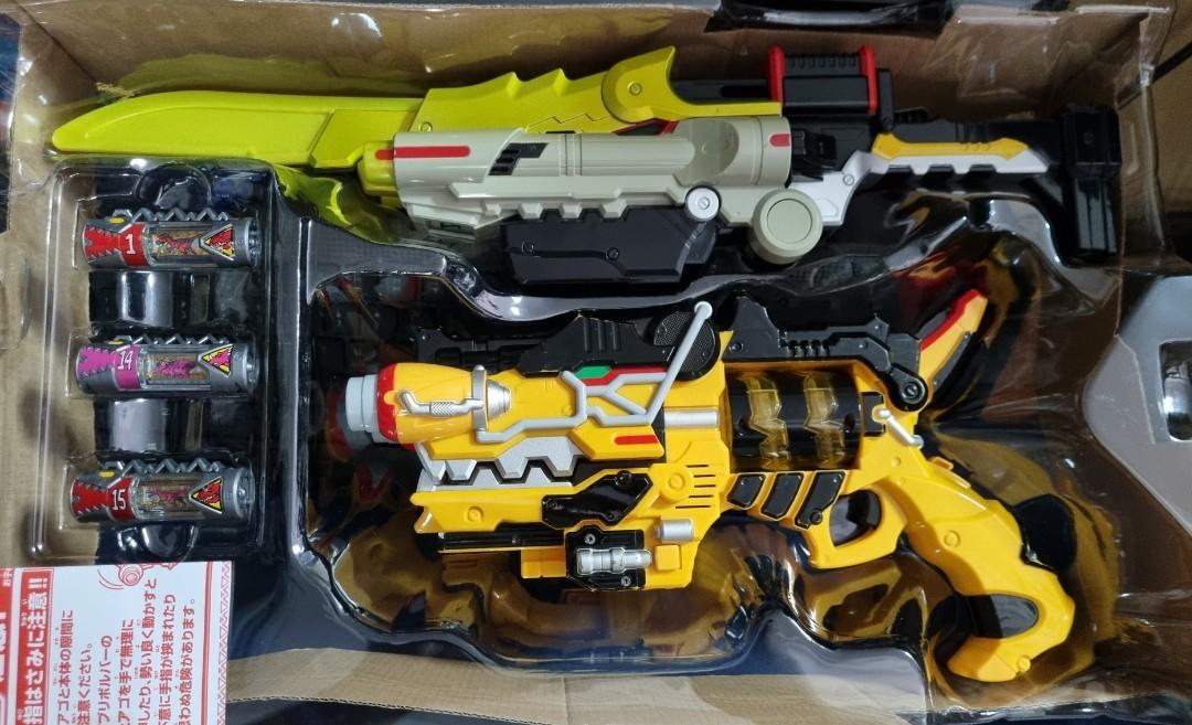Kyoryuger Dino Charge Gaburi Calibur and Gabu Revolver DX Set in Box ...