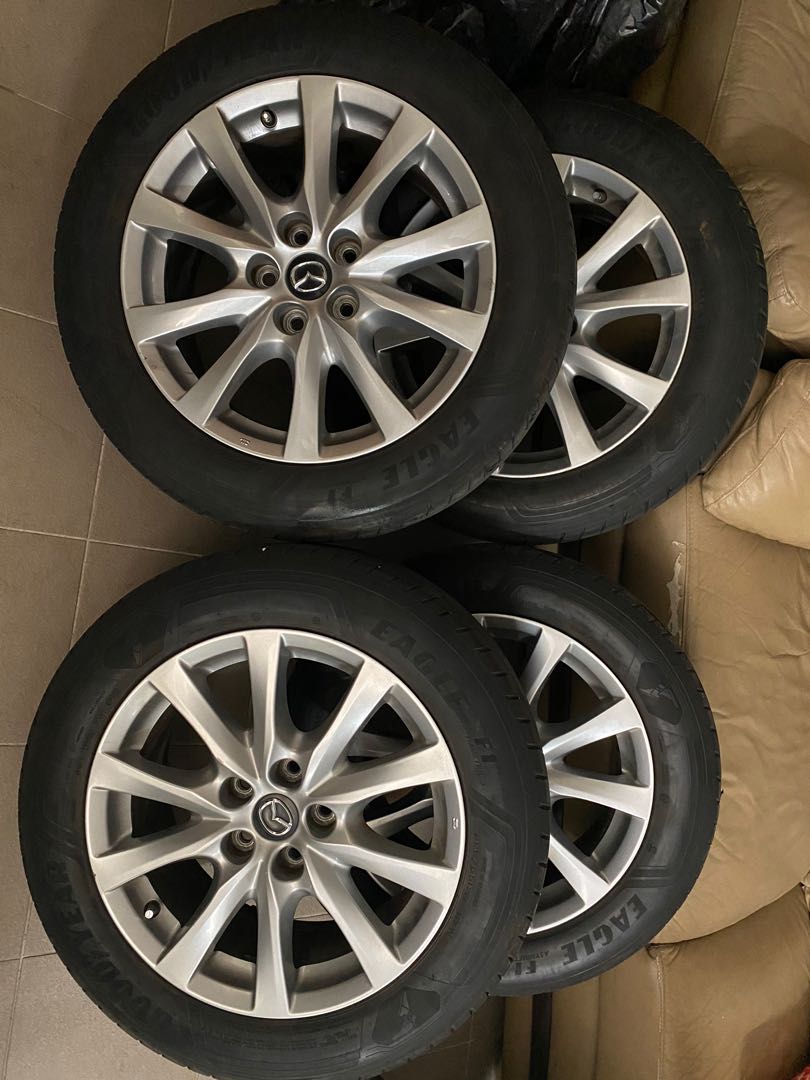 Mazda 6 original 17” rims x4 with tyres, Car Accessories, Tyres & Rims ...