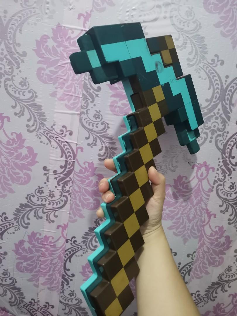 Minecraft Diamond sword /pickaxe, Hobbies & Toys, Toys & Games on Carousell