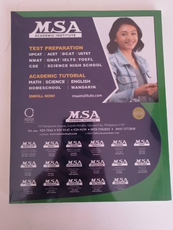 MSA College Admission Test Reviewers, Hobbies & Toys, Books & Magazines ...