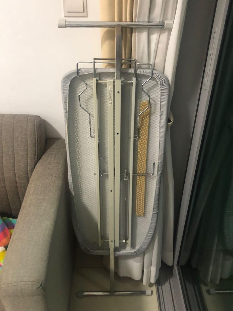 Muji iron board with a steam iron, Furniture & Home Living, Cleaning ...