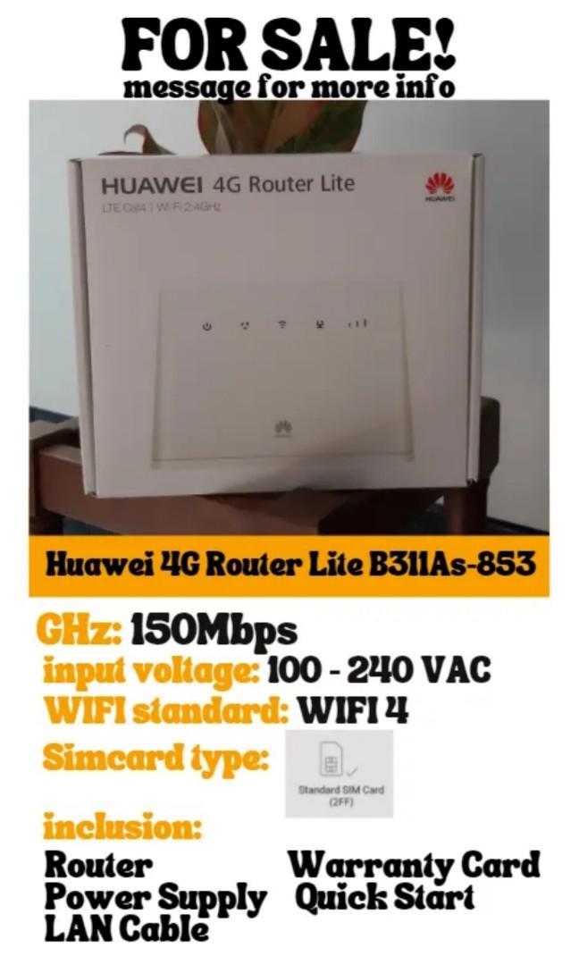 Huawei 4G Router Lite B311As-853, Computers & Tech, Office & Business ...