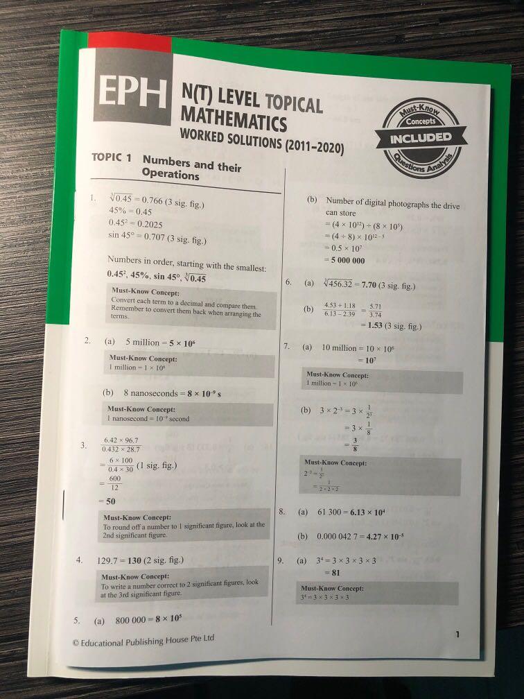 NT N(T) Level Mathematics Topical Ten Year Series (By Topics), Hobbies ...