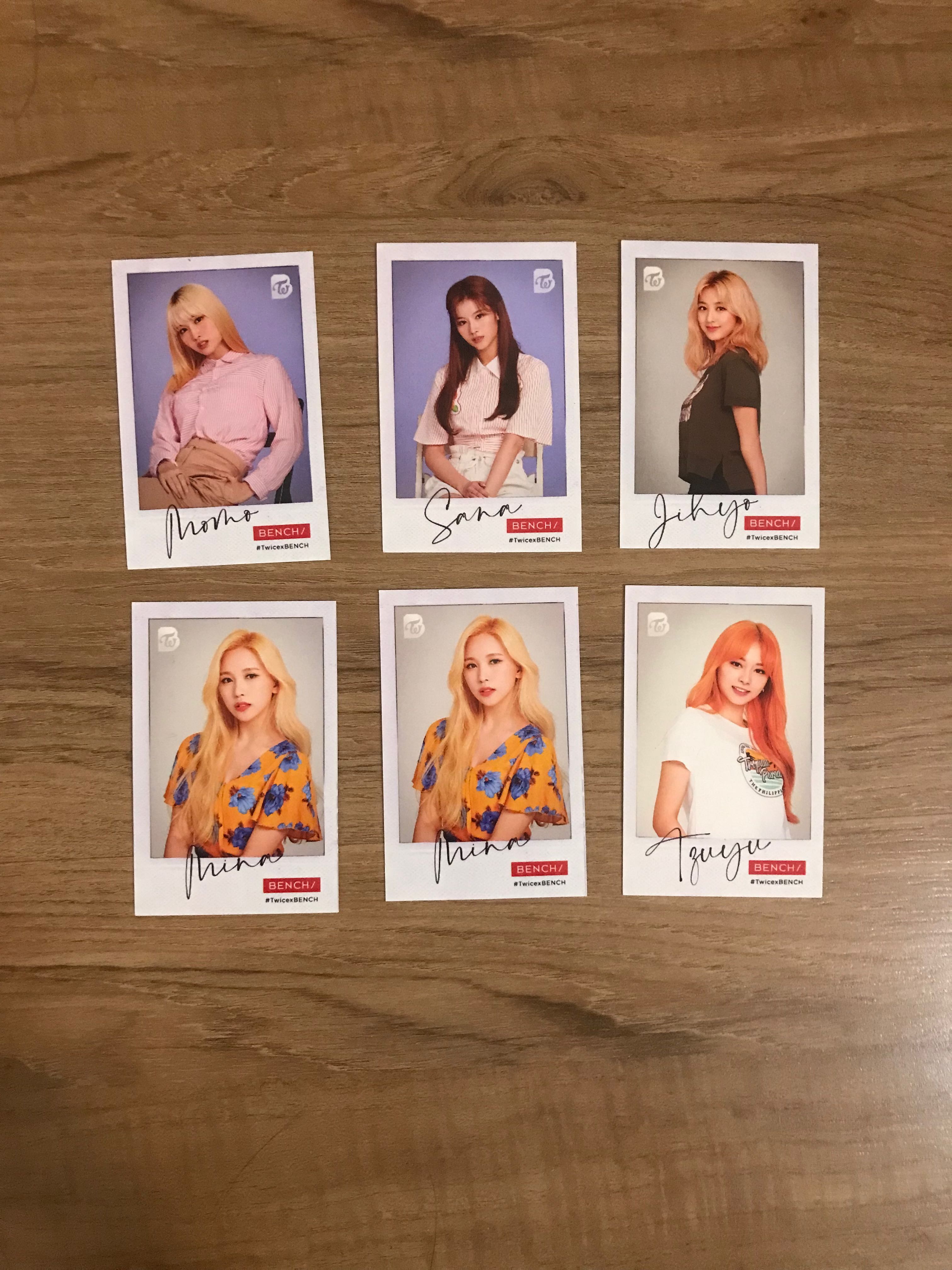 OFFICIAL TWICE X BENCH PHOTOCARDS, Hobbies & Toys, Memorabilia ...