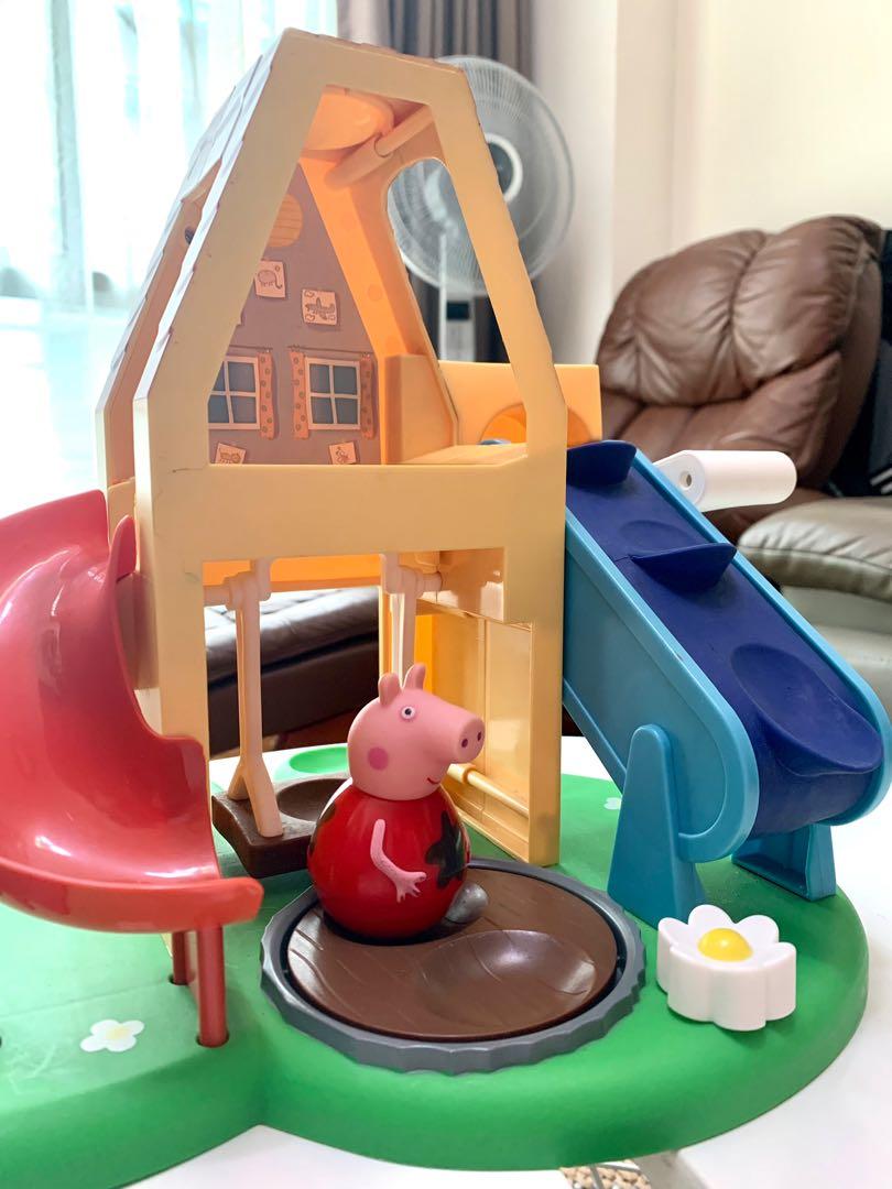 Peppa pig slide and swing, Babies & Kids, Infant Playtime on Carousell