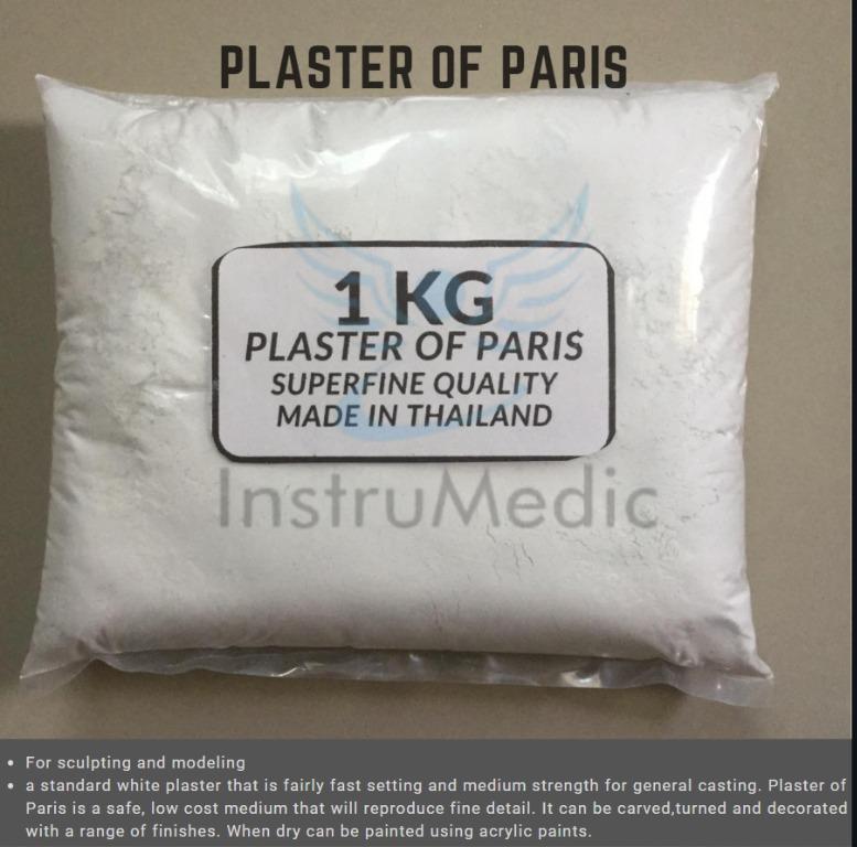Plaster Of Paris (SuperFine Powder)1kg, Hobbies & Toys, Stationary ...