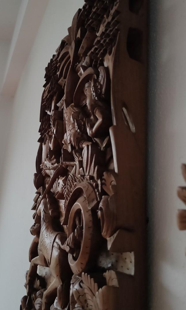 antique vintage wooden hand craft Ancient Royal Carriage Horses Wood ...