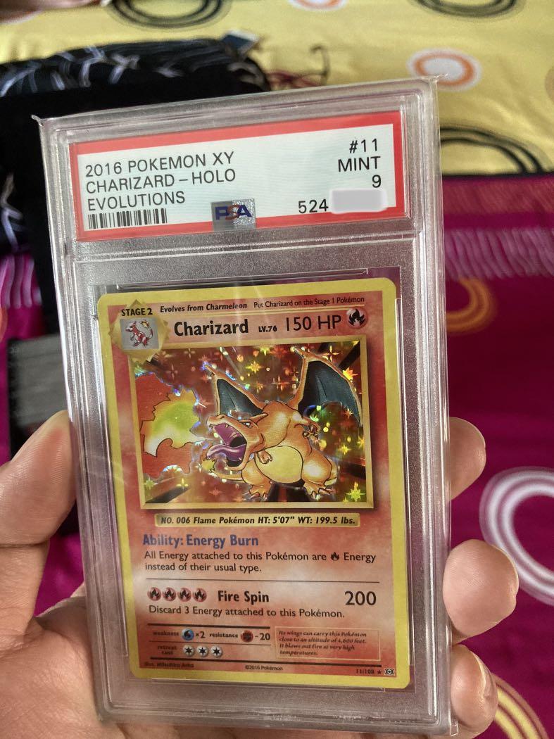 charizard evolutions psa 9