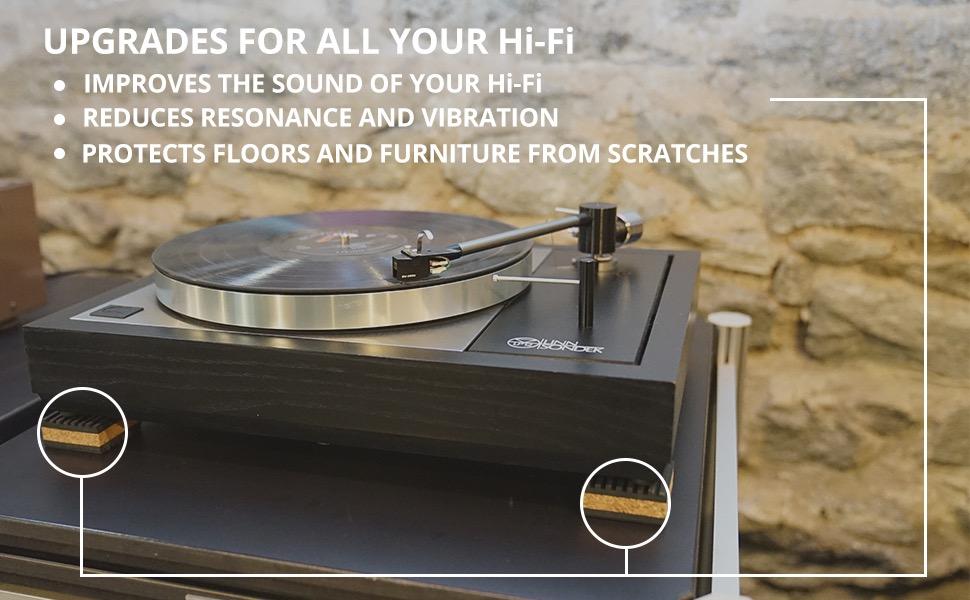 SOUNDQUEST ISOPAD VIBRATION DAMPENING BLOCKS-SET OF 4, Audio, Other ...