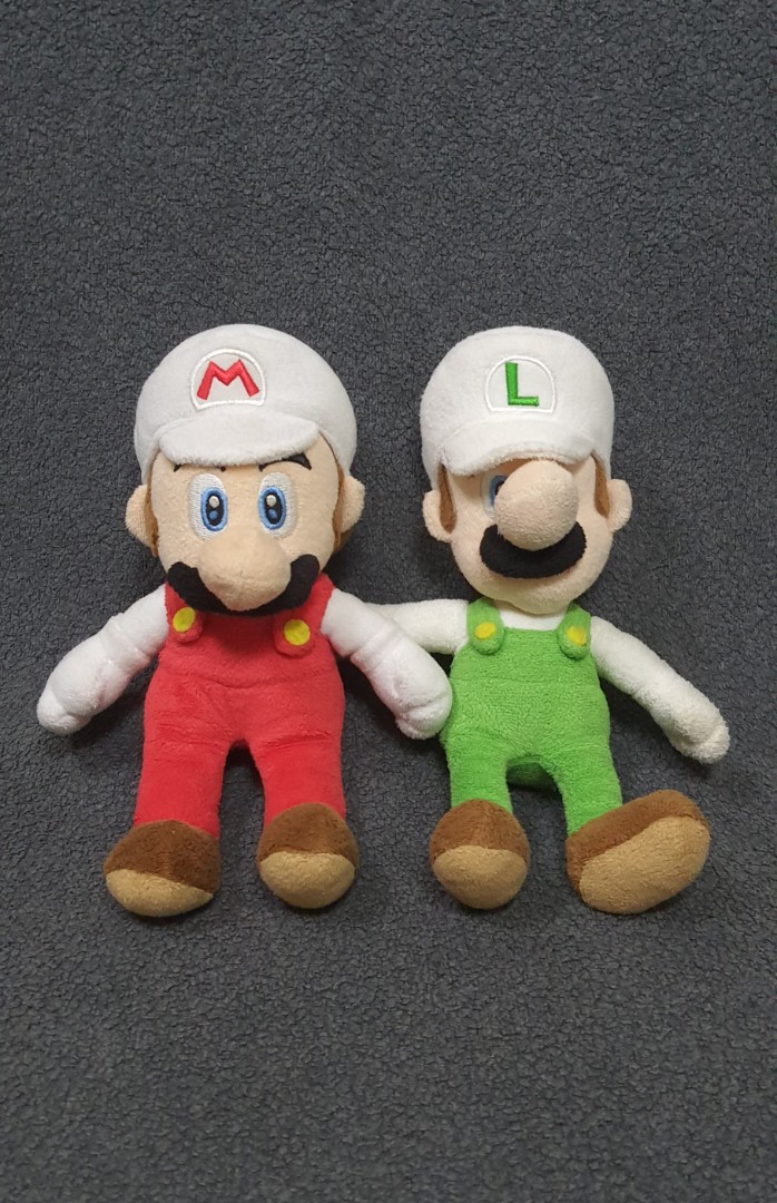 Super Mario and Luigi 🔥 Plush in White, Hobbies & Toys, Toys & Games on Carousell