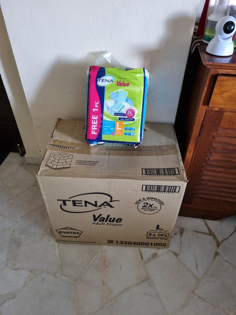 Tena adult diapers L size, Health & Nutrition, Medical Supplies & Tools ...