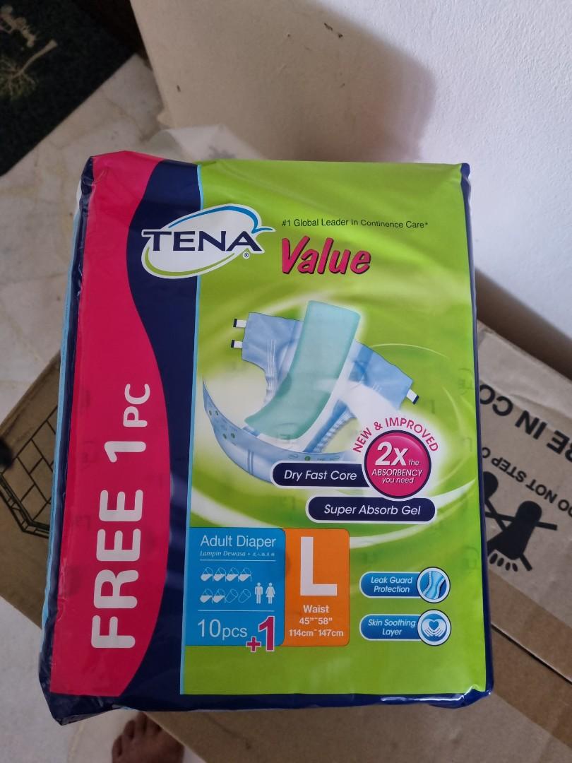 Tena adult diapers L size, Health & Nutrition, Medical Supplies & Tools ...