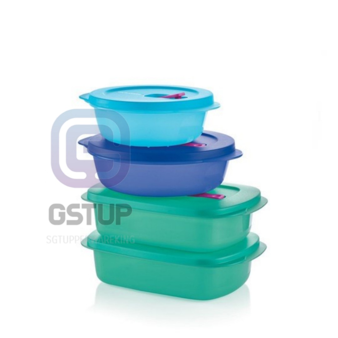Tupperware Crystalwave Microwaveable Lunch Box (no divided), Furniture ...