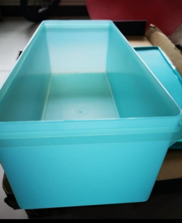 Tupperware Long Container (Ocean Blue), Furniture & Home Living ...