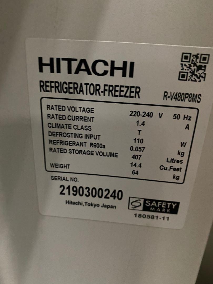 Very new hitachi 407L refrigerator / fridge, TV & Home Appliances ...