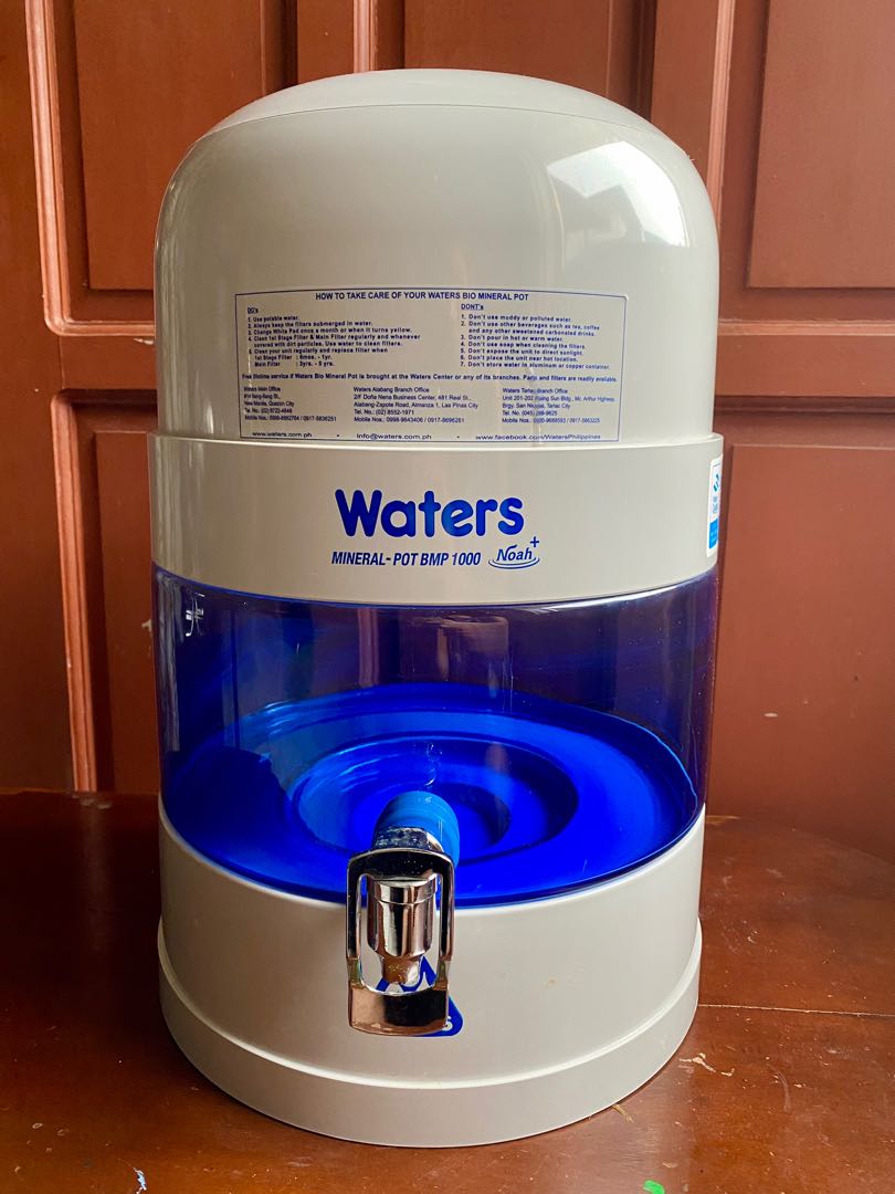 Waters Bio Mineral Pot Alkaline Water Purifier (selected parts), TV ...