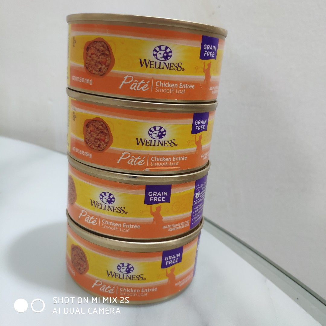 Wellness Chicken Pate Chicken Entree Cat canned food, Pet Supplies, Pet ...