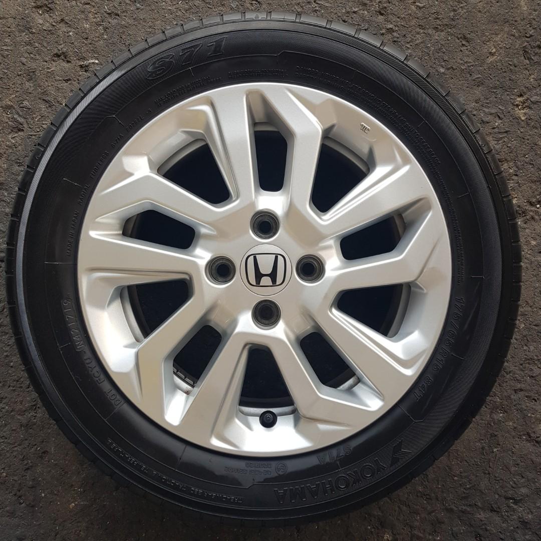 15" Original Honda jazz rims with 175/65x15 tyres, Car Accessories ...
