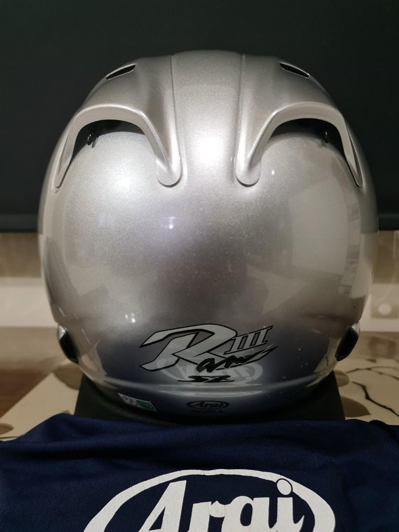 Arai Ram 3 Aluminium Silver, Motorcycles, Motorcycle Apparel on Carousell