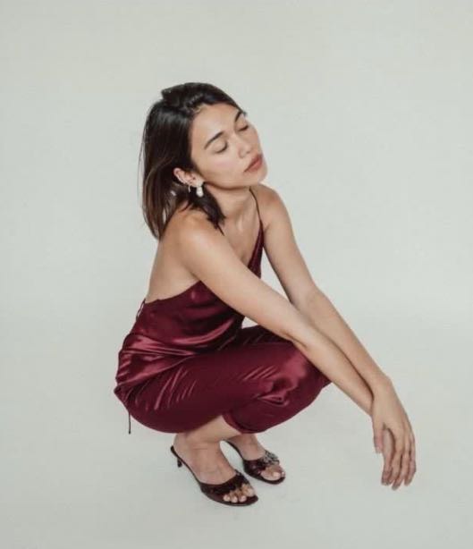 Araw The Line Presko Jumpsuit in Burgundy, Women's Fashion, Dresses ...