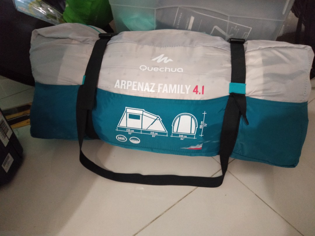 Arpenaz Family 4.1 Quenchua tent, Sports Equipment, Hiking & Camping on ...